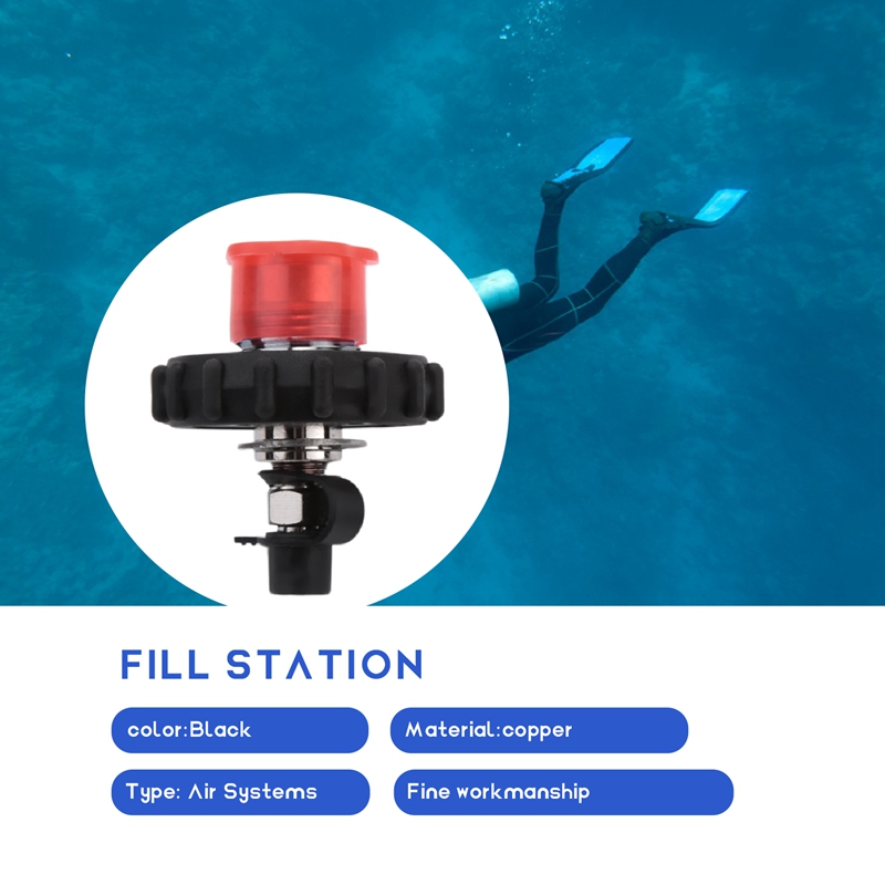 New Scuba Diving Fill Station Copper 300Bar Din Valve,Black | Daraz.pk