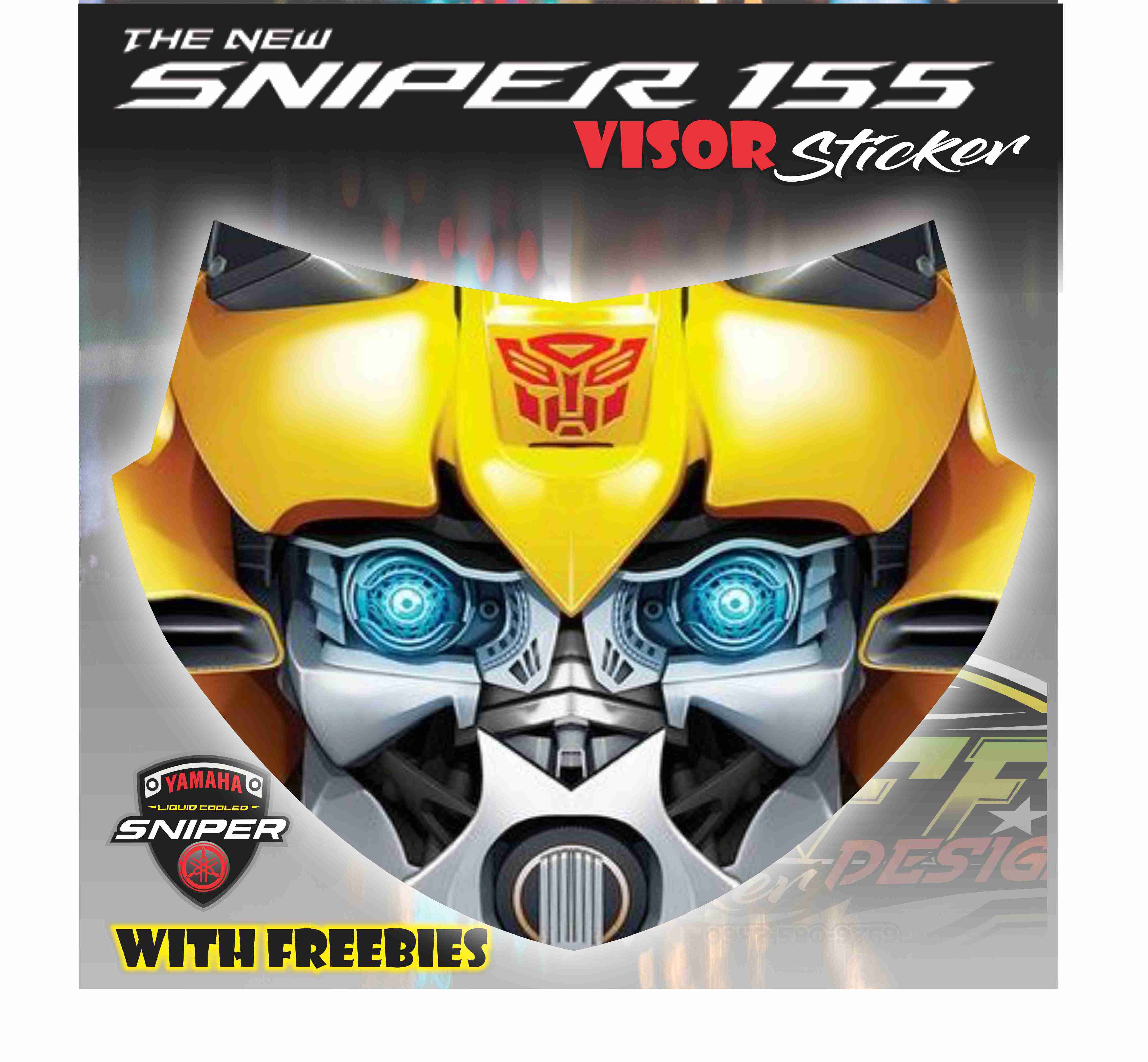 YAMAHA SNIPER 155 VISOR STICKER | Lazada PH