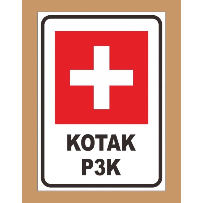 STIKER VINYL KOTAK P3K UK. SIGN RAMBU K3 | Lazada Indonesia