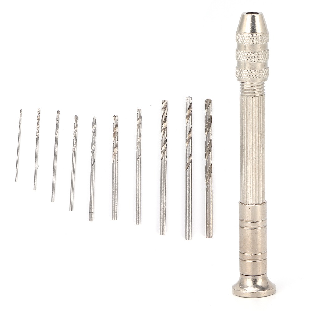 Professional High Carbon Steel Pin Vise Hand Drill Mini Micro Size ...