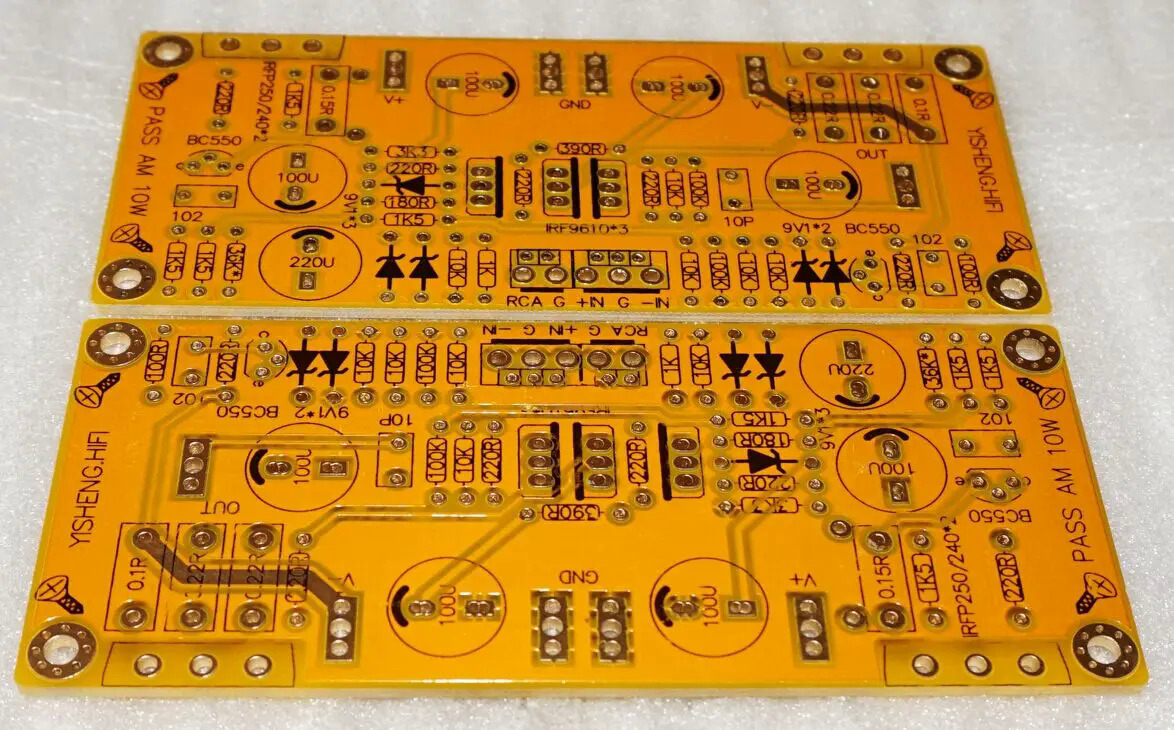 1คู่ PASS AM Single-Ended Class A 10W เครื่องขยายเสียง PCB พร้อมอินพุต ...