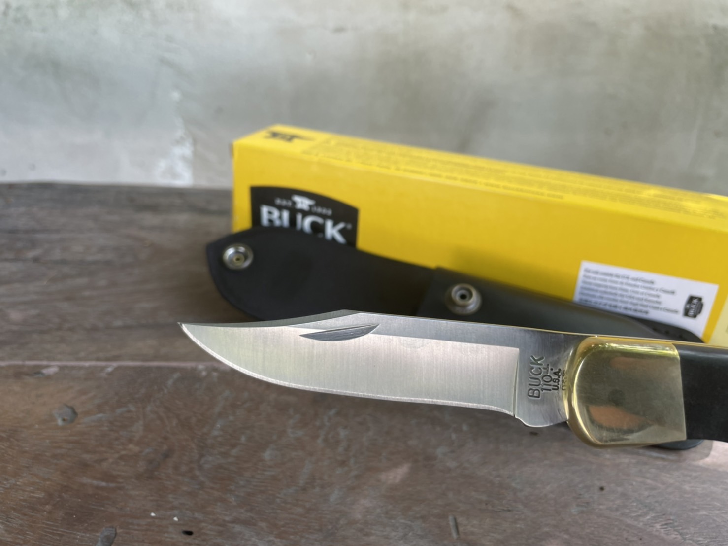 Buck 110 Folding Hunter Finger Grooved {0110BRSFG}#มีดพับ-มีร่องนิ้วจับ ...
