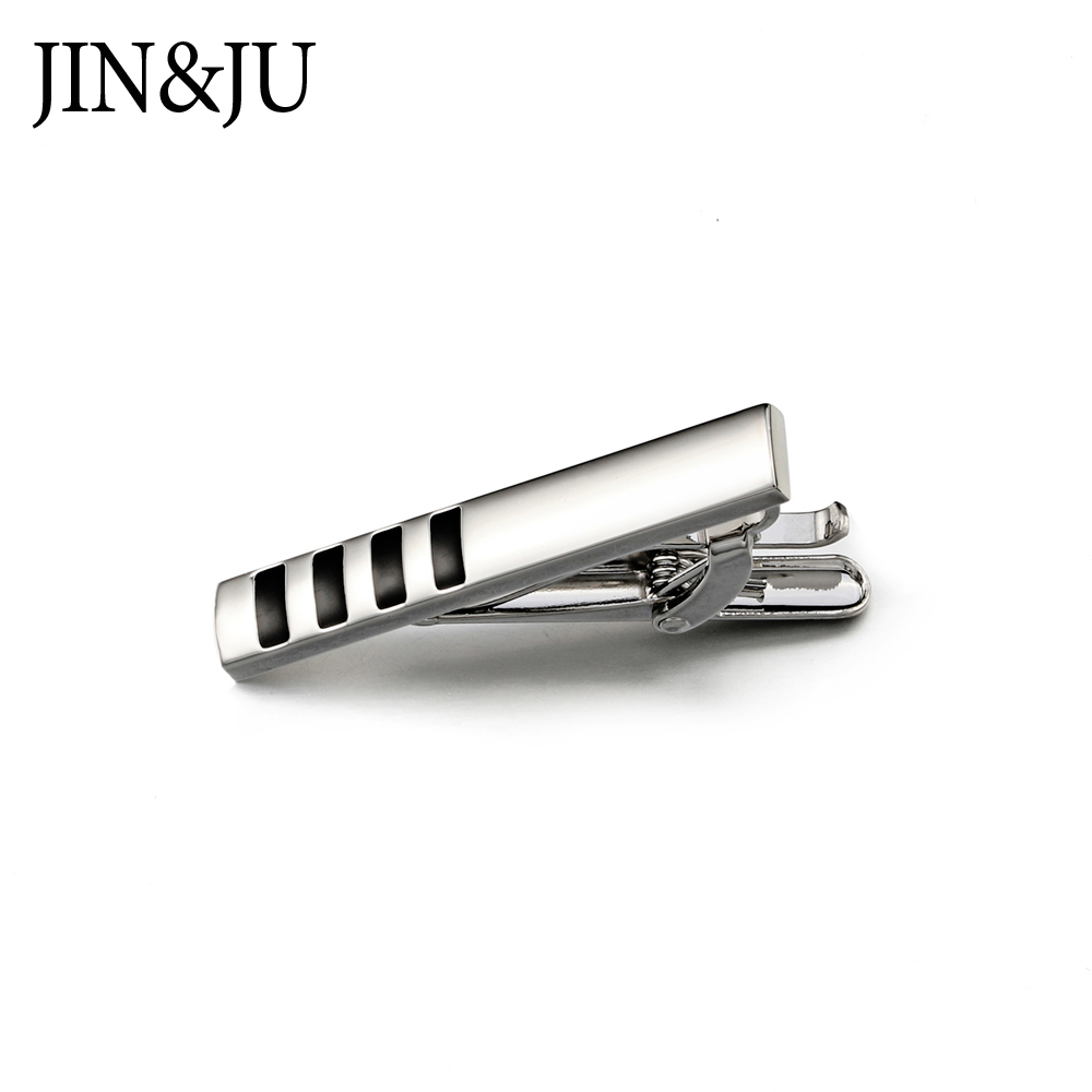 JIN&JU Mens Skinny Tie Clip Pins Short Color Men Metal Necktie Tie Bar ...