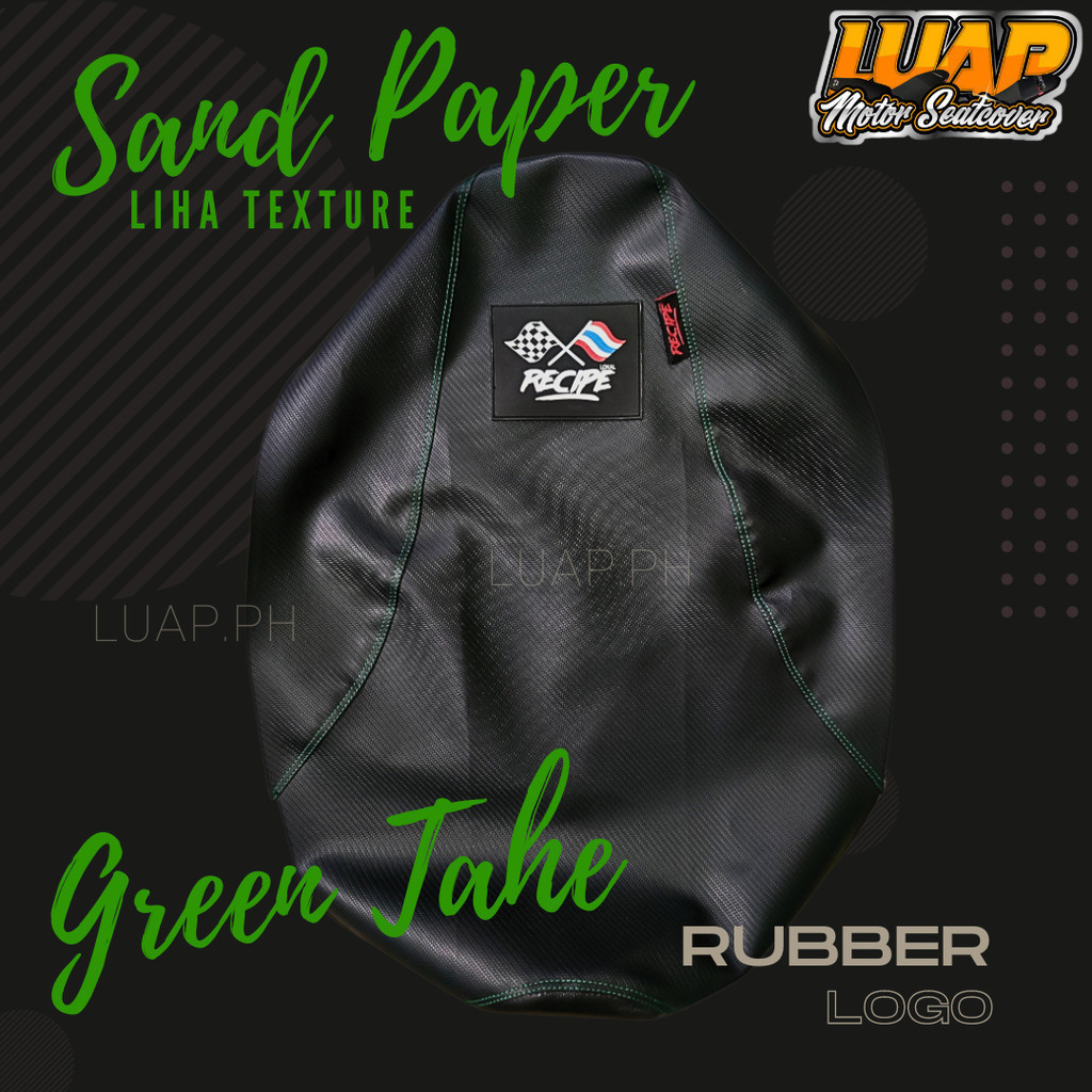 Aerox v1 v2 v3 Rapid 150 APR Liha Sandpaper Rubber Logo Seat Cover ...