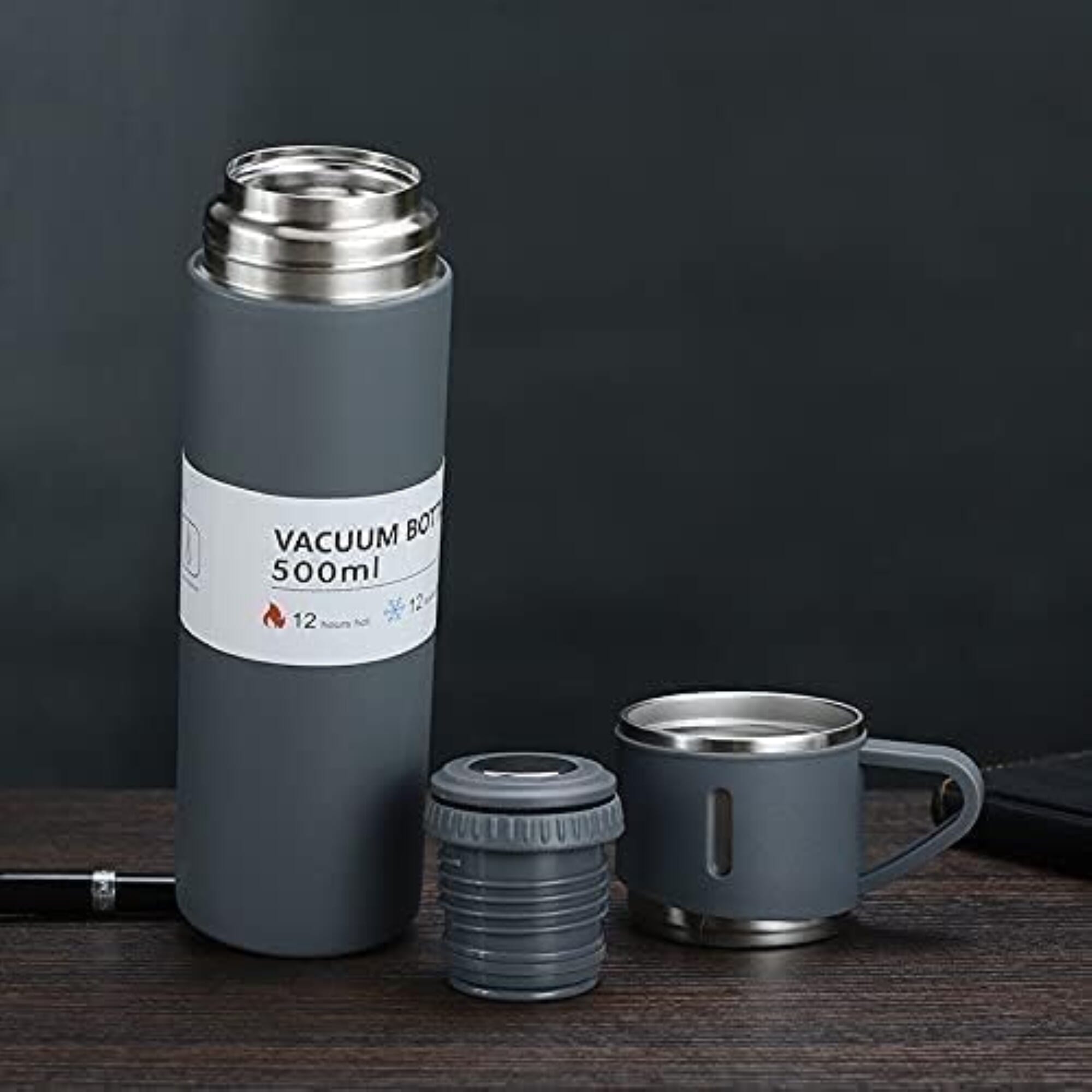 Double Wall Stainless Steel Thermo 500ml Vacuum Insulated Bottle Water ...