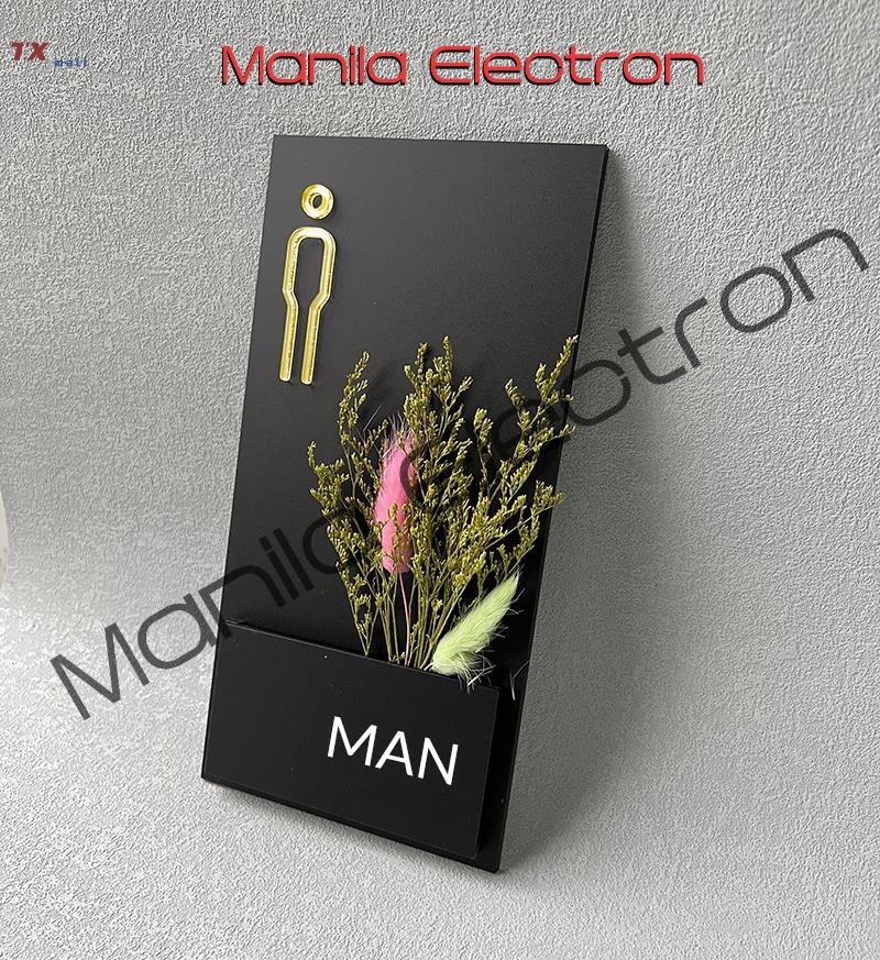 【TX】 Creative Floral No Smoking Sign - Restroom Identification Sign ...