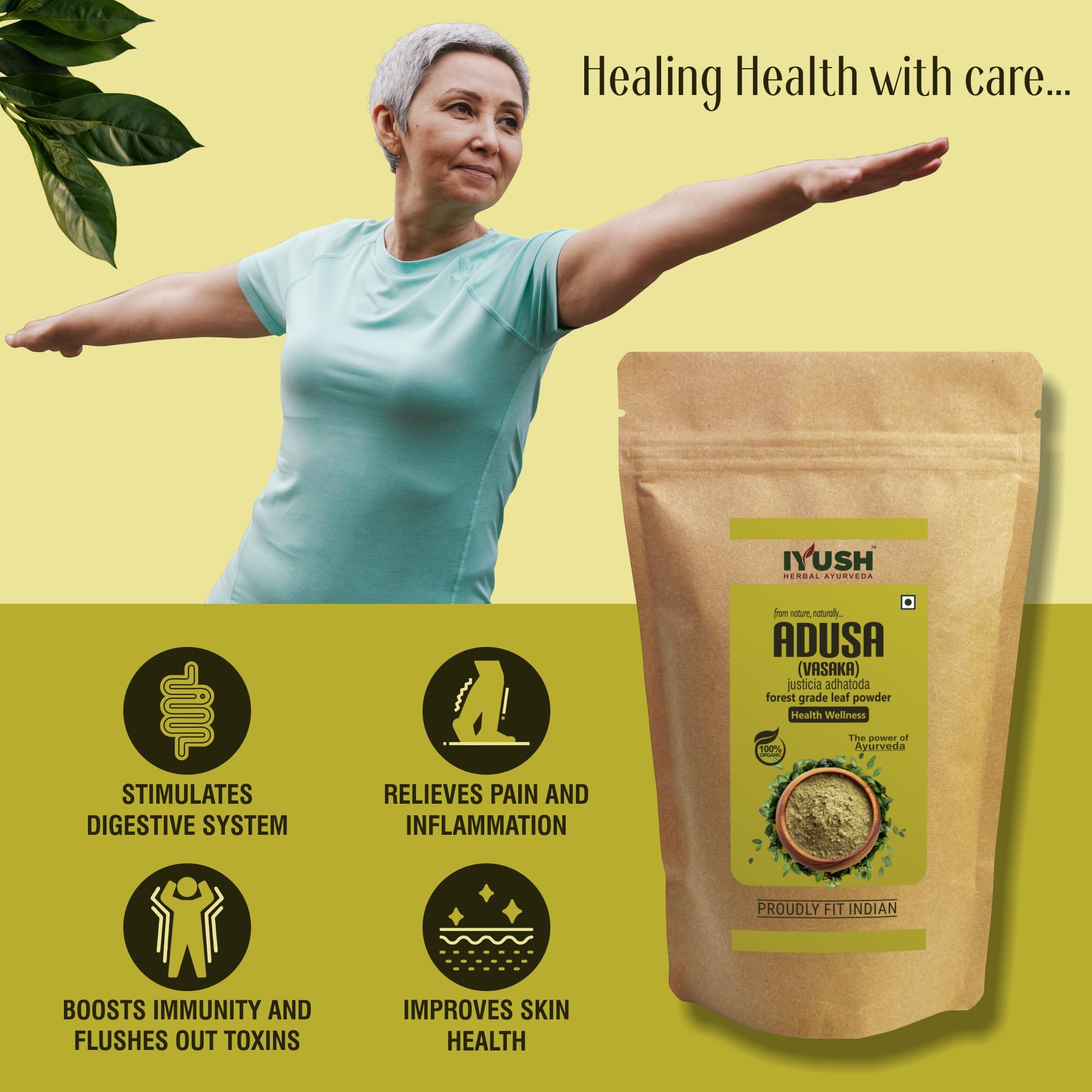 Powder, 900gm |Adusa Powder | Vasaka Powder | Adulsa Powder | Justicia ...