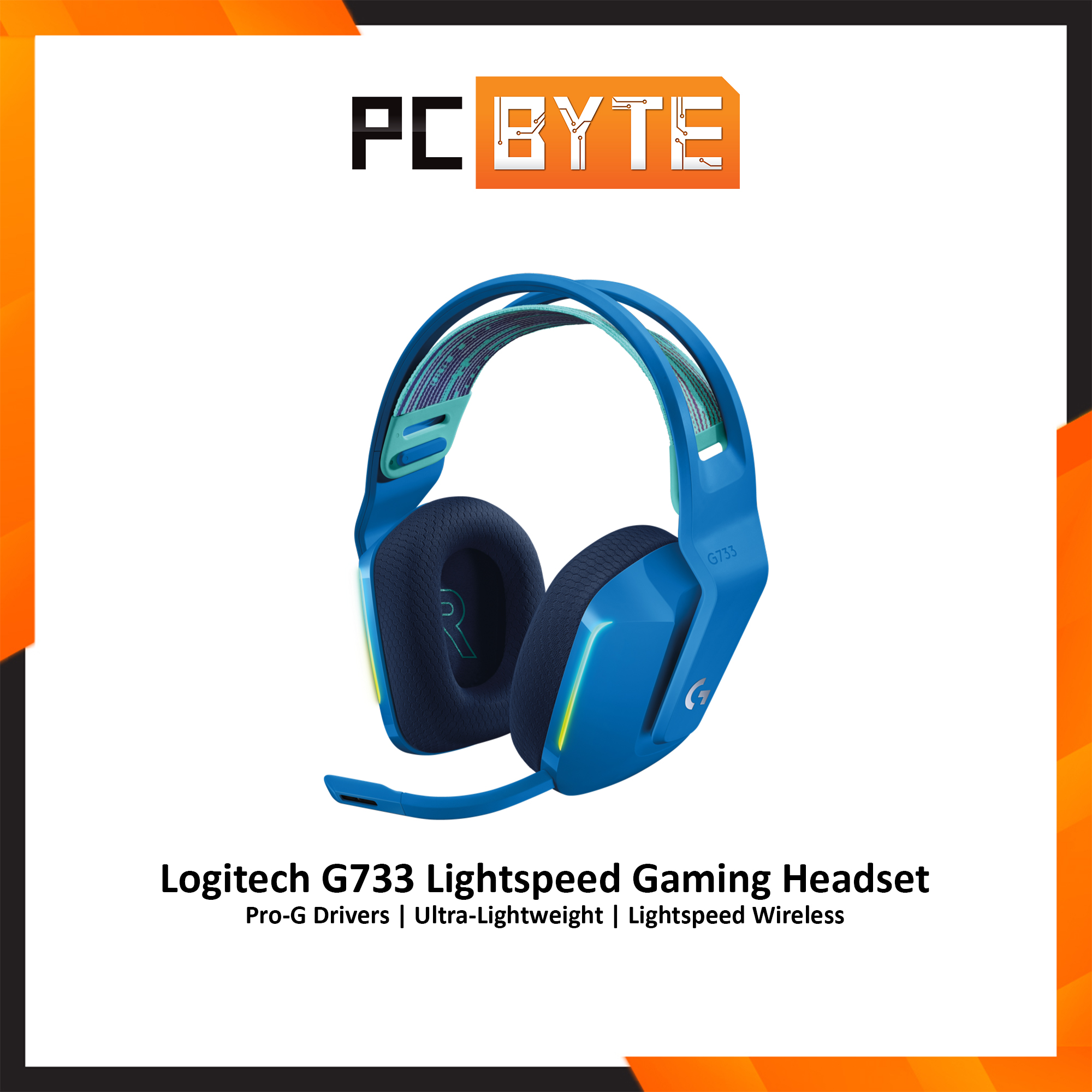 Logitech G733 Lightspeed Wireless RGB Gaming Headset (Pro-G Drivers ...