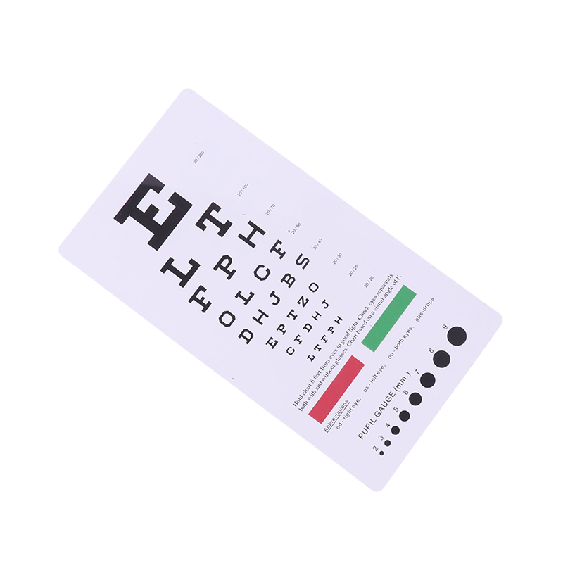 The List Standard Eye Test Chart Eyesight Testing Wall Visual Exam ...