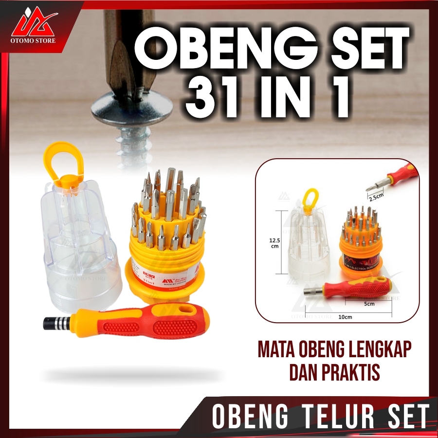 PROMO ! BISA BAYAR DI TEMPAT ! OBENG SET TELUR 31 IN 1 HP HANDPHONE ...