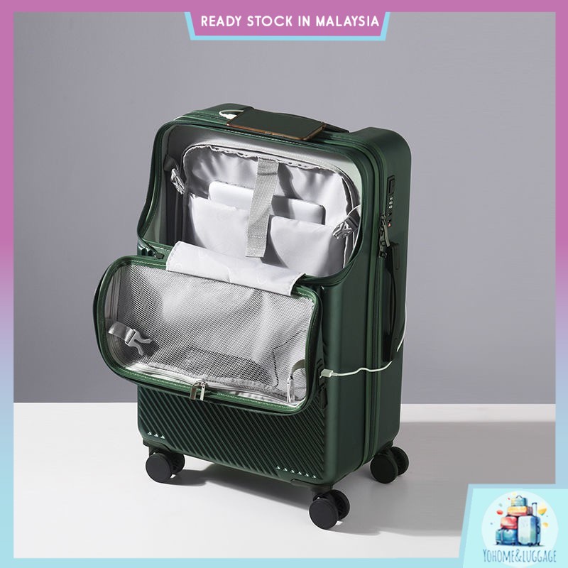 Japanese Style 20 inch Luggage Travel Luggage Bag USB Charging Suitcase ...