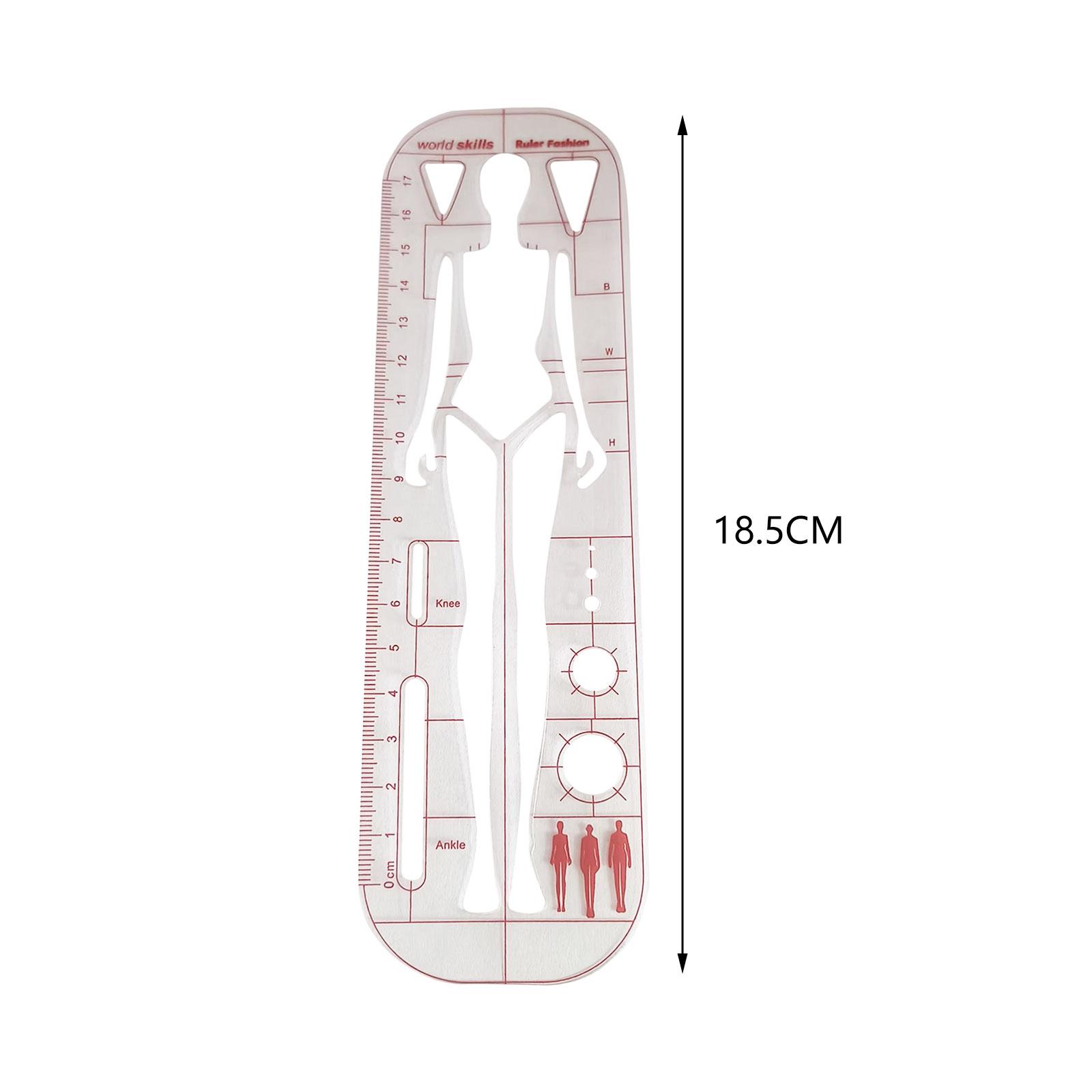 【EliteEssence123】Template Ruler Sewing Ruler Fashion Illustration ...