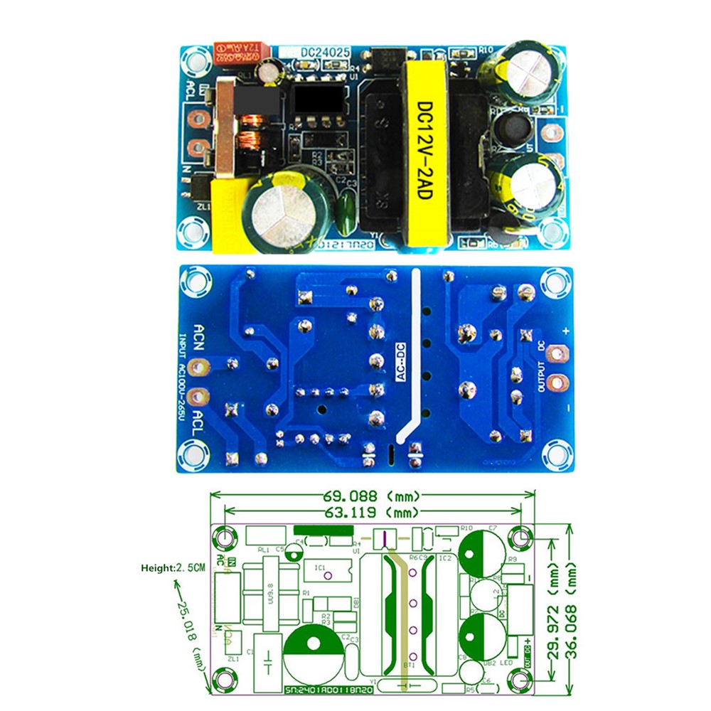 【Special Promotion 】AC to DC Switching Power Supply Board Power Supply ...