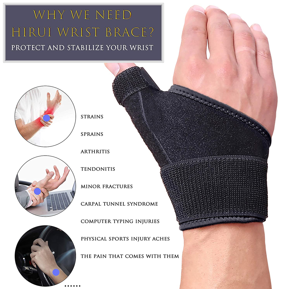 MTATMT 11Pcs Sports Thumb Splint Wrist Support Brace Thumb Spica Splint ...