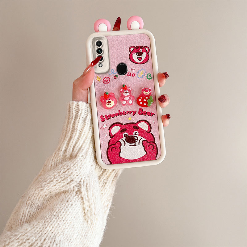 For OPPO A31 Case,Three-dimensional Animal Ear Shockproof Phone Case ...