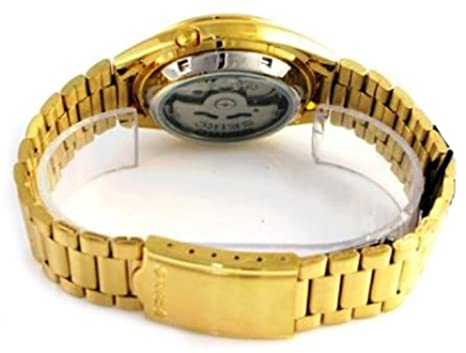 single gold Men's relo seik0 5 watch with free ring 18k | Lazada PH