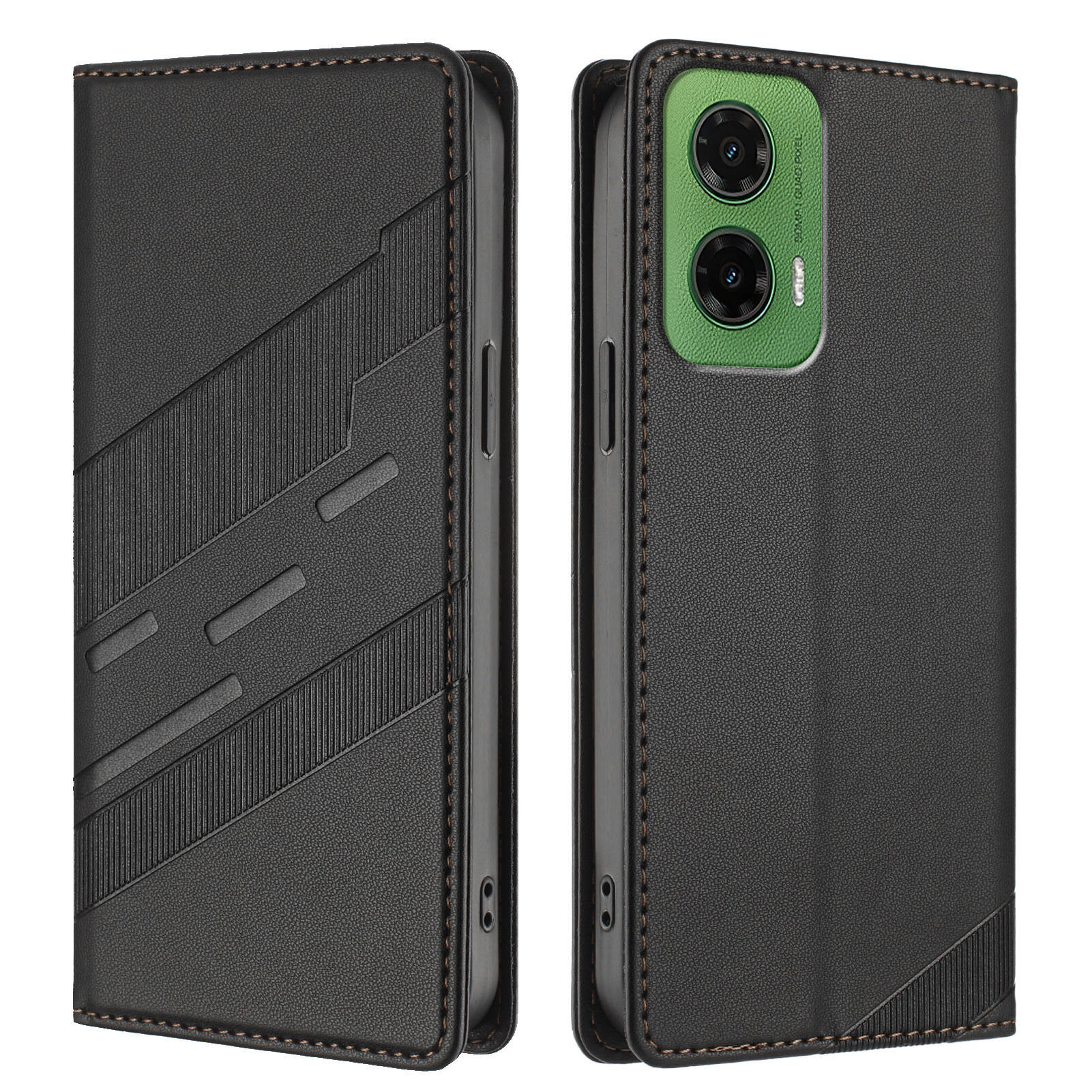 lthmy for Motorola Moto G35 5G Slim Leather Case Flip Wallet Cover with ...