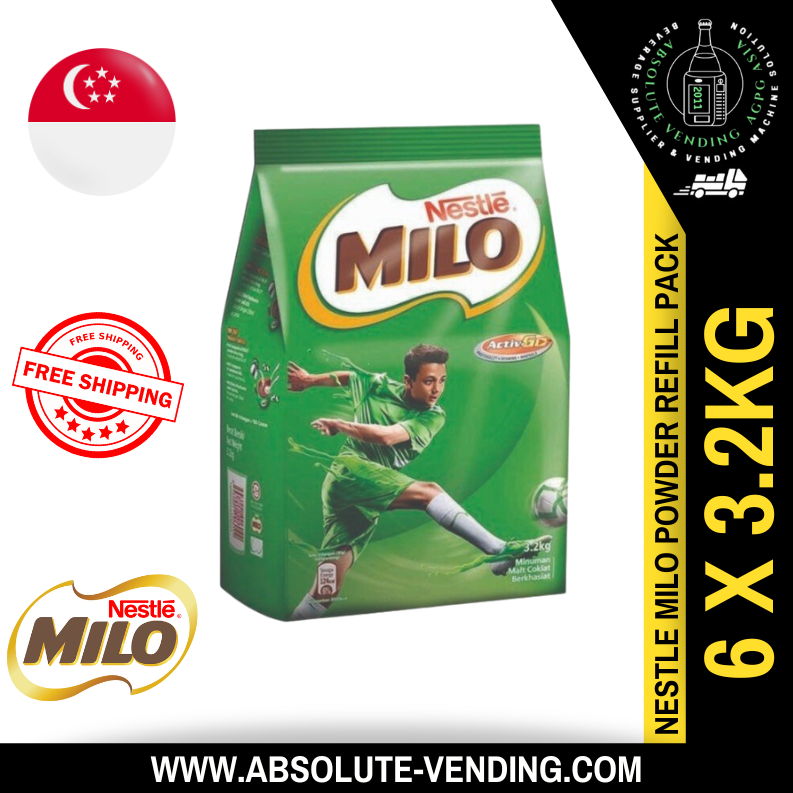 [CARTON] NESTLE MILO Powder Refill Pack 3.2KG X 6 (PACKETS) | Lazada Singapore