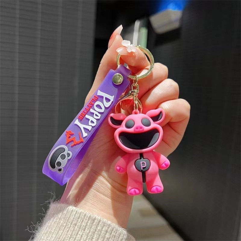 Smiling Critters Game Key Chain Poppy Playtime Pendant Cartoon Ornament ...