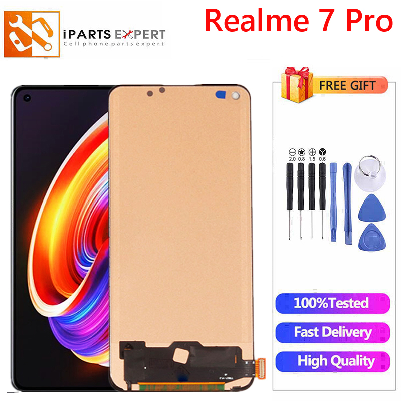 IPARTSEXPERT Original LCD For Realme 7 Pro LCD Display Frame Touch ...