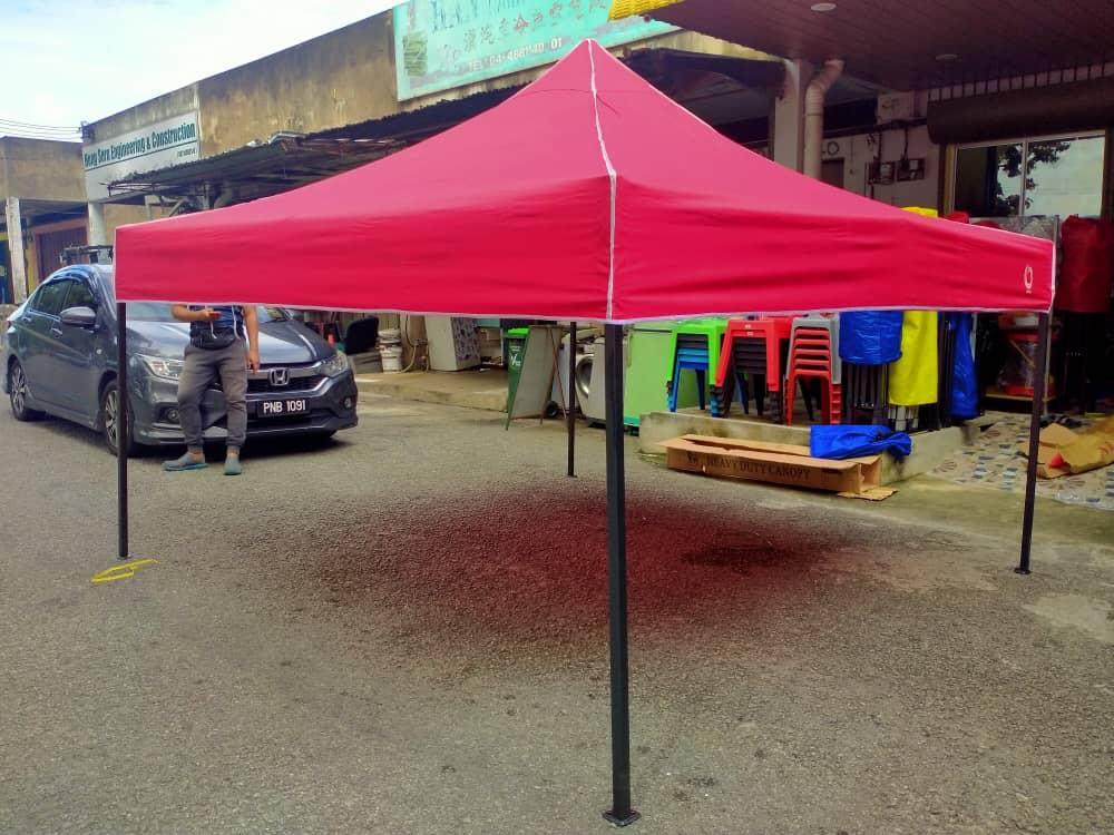 KHEMAH 10X10 KHEMAH BESI HITAM (66) BESI BULAT | Lazada