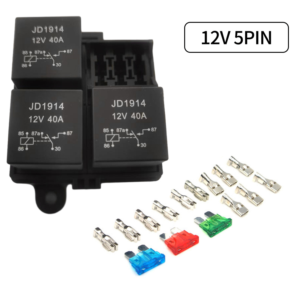 Diyiot Free Combination Auto Car Truck 3 Way Fuse Holder Relay holder ...