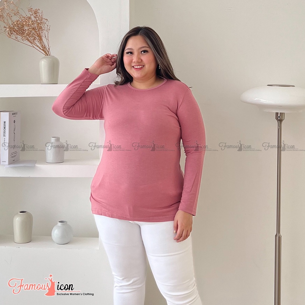 Inner Blouse Jumbo XXL TO XXXL | Long Sleeve Inner Shirt| Manset Baju ...