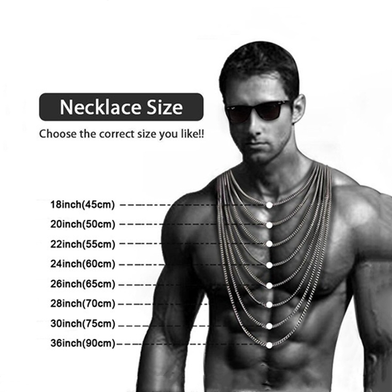 925 Sterling Silver Necklace For Men 1pc Gorgeous Silvery Plated Cuban ...