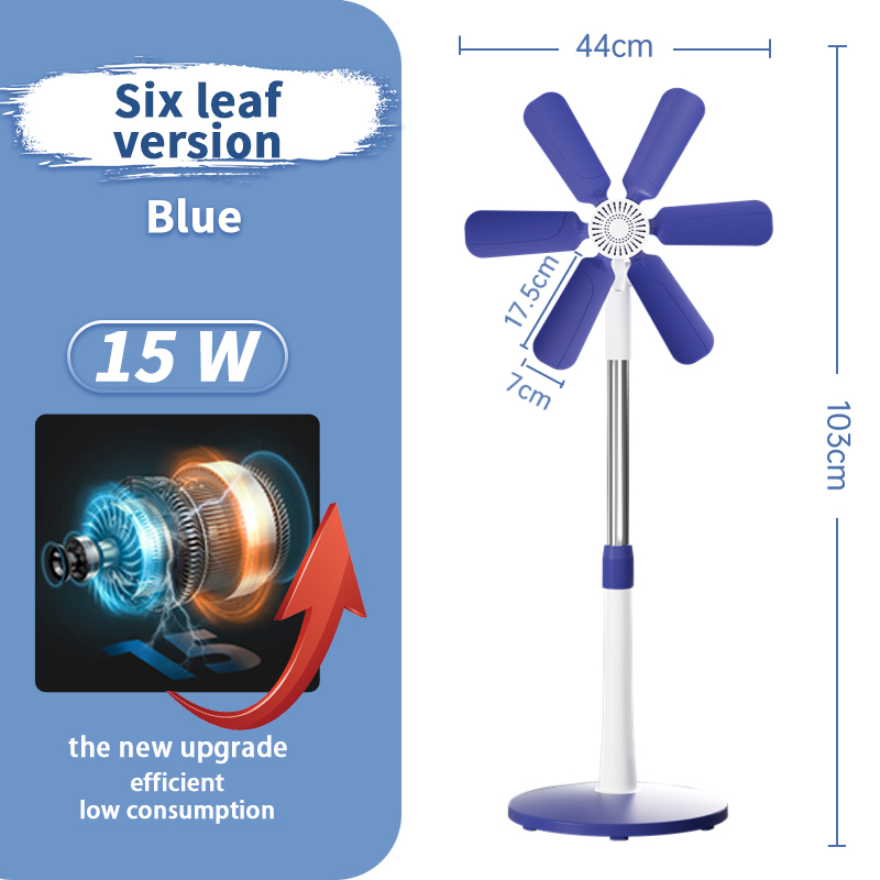 KJ electric fan stand fan 6 Blades Plastic rotating fan | Lazada PH
