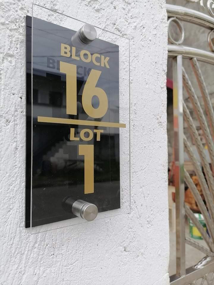 PERSONALIZED HOUSE NUMBER SIGNAGE/ADDRESS PLATE/BLK AND LOT SIGNAGE ...