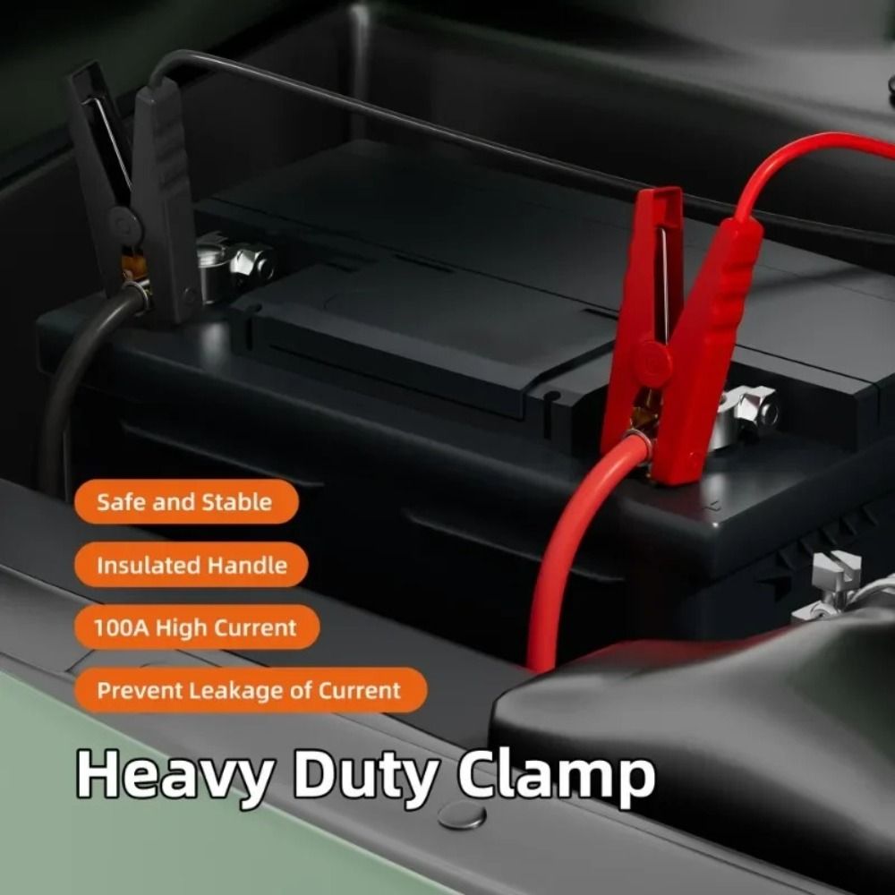 Portable 12-24V Jump Starter Emergency Universal Car Booster Cable ...