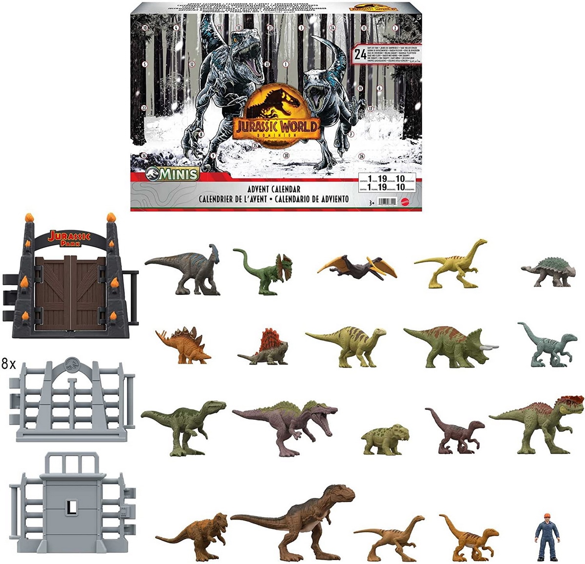 Mattel Jurassic World Jurassic World Mini Dino Mini Dinosaur Set ...