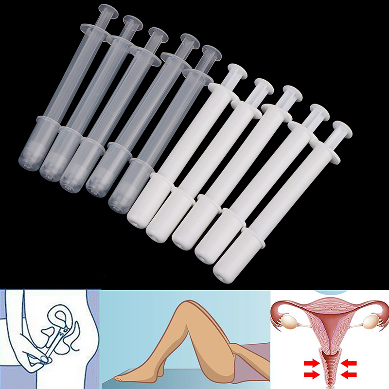 5Pcs Vaginal Applicator Lubricant Injector Syringe Lube Health Care ...