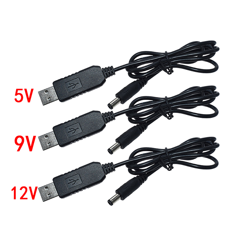 USB Power Boost Line DC 5V To DC 9V / 12V Step UP Module USB Converter Adapter Router Cable 2 ...