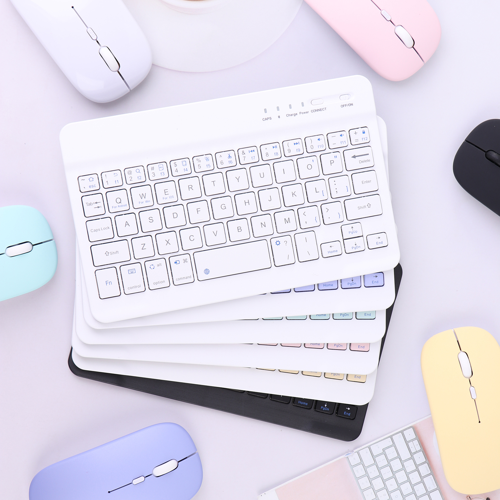 Wireless Keyboard Mobile Phone Tablet Computer Bluetooth Keyboard Mouse ...