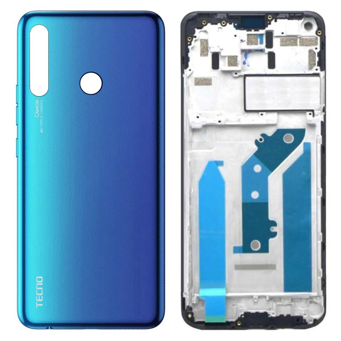Tecno Camon 12 Air Middle Frame Housing With Power and Volume Buttons ...