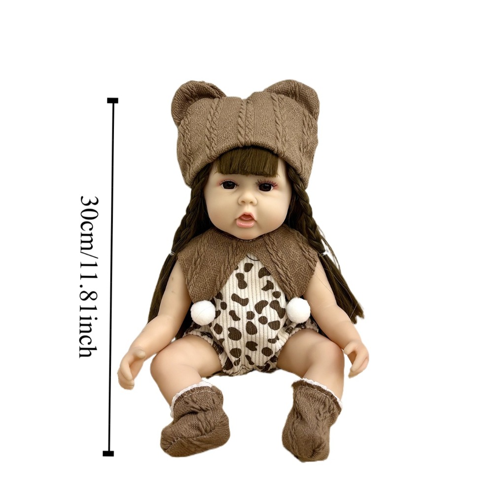 Real Looking Baby Dolls Soft Imitation Baby Doll Girl 30CM Bjd Doll ...
