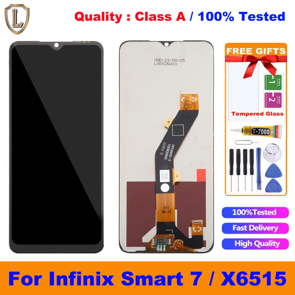 100% Tested LCD For Infinix Smart 7 X6515 LCD Screen And Touch ...