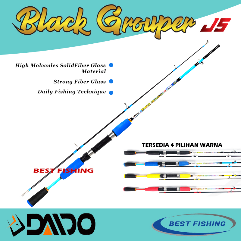 JORAN DAIDO BLACK GROUPER JS (JAPANSTYLE) FIBER SOLID UKURAN 150CM ...