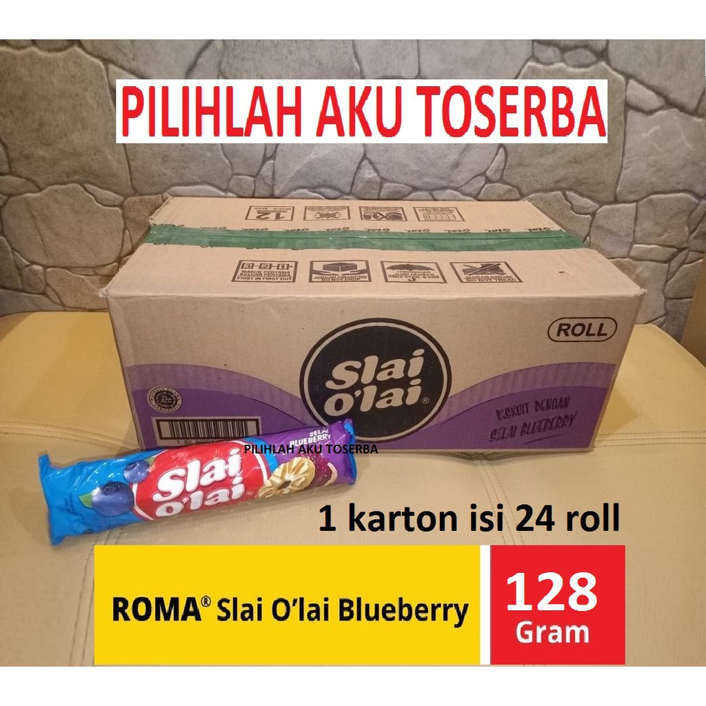 Biskuit Roma Slai O'lai Blueberry Roll 128 gr / Slai Olai Blueberry ...