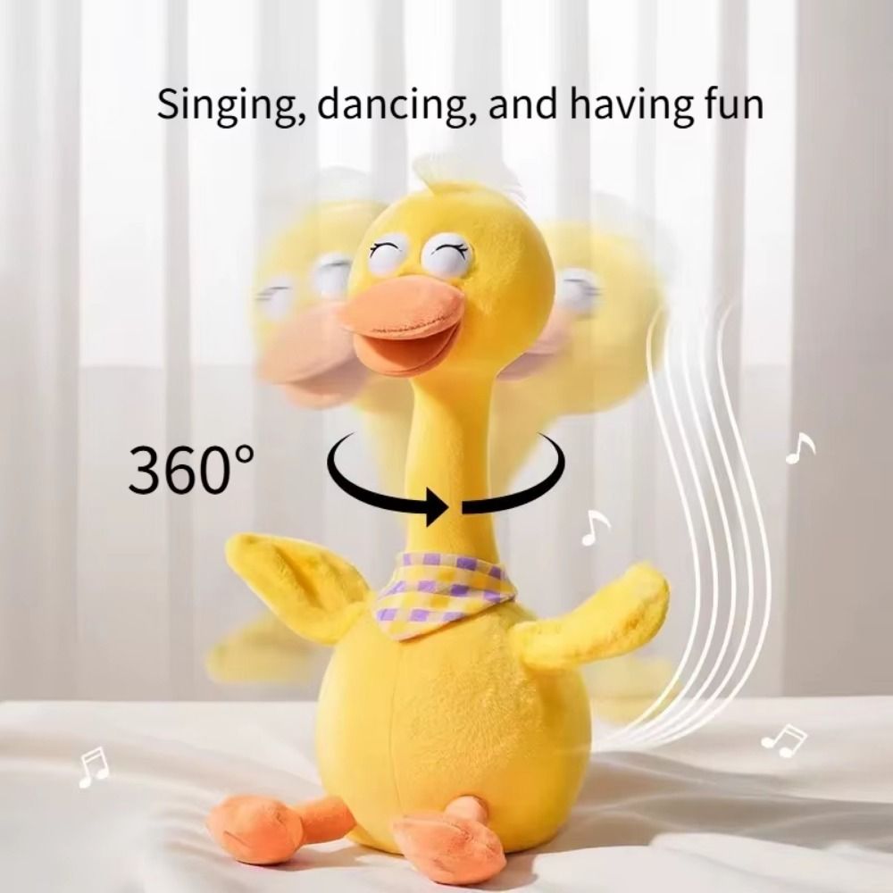 Mimicking Cactus Toys Dancing Duck Electric Duck Plush Toy Singing ...