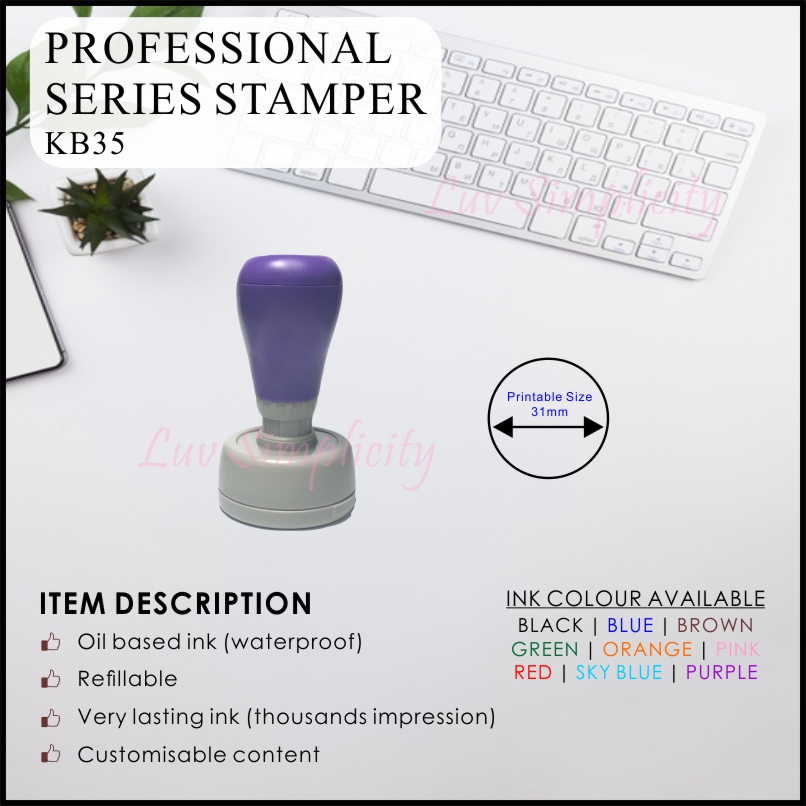 Personalised Ink Stamp / Rubber stamp / Refillable / Pre-inked / Self ...