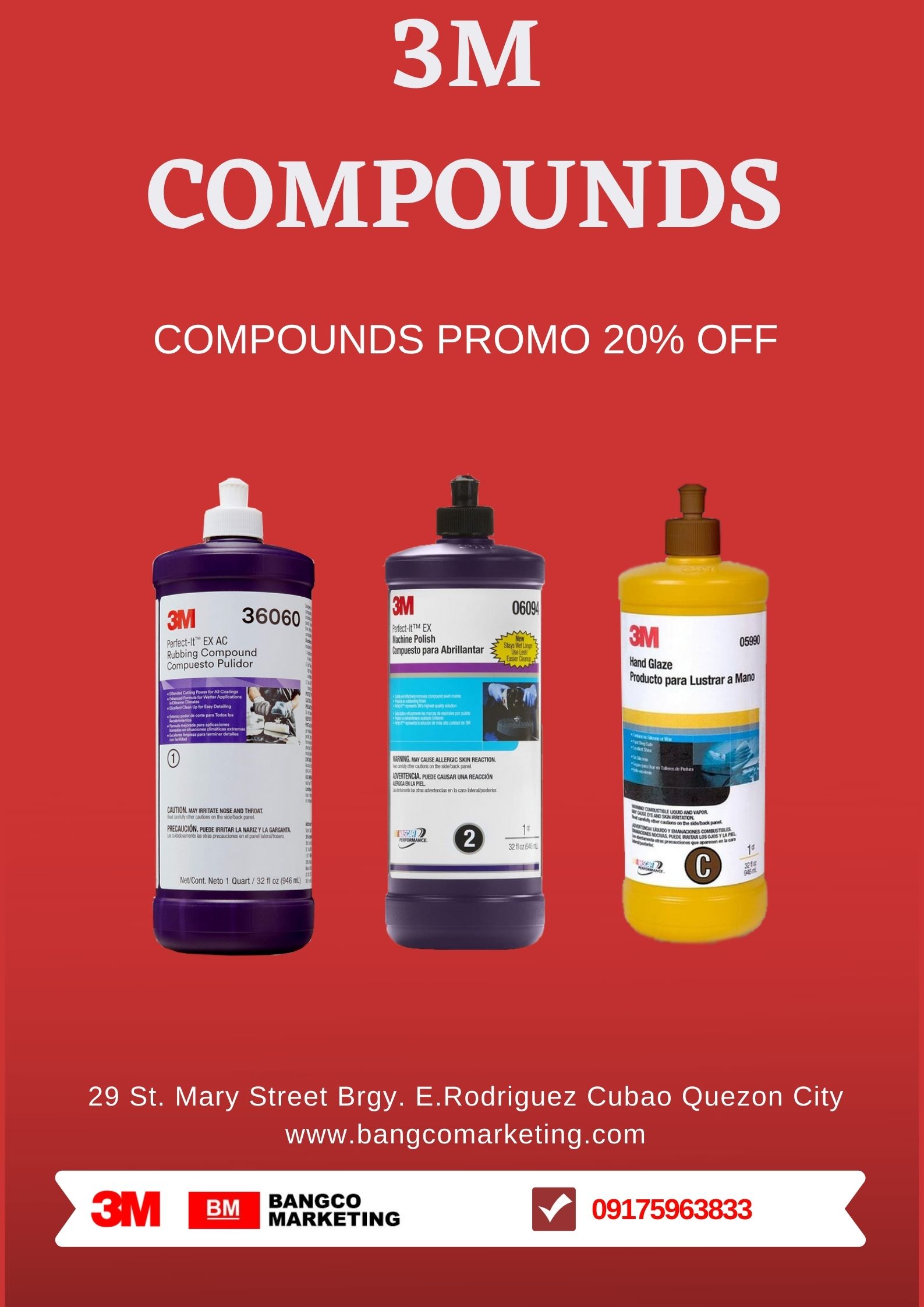 3M COMPOUNDS 20% PROMO | Lazada PH