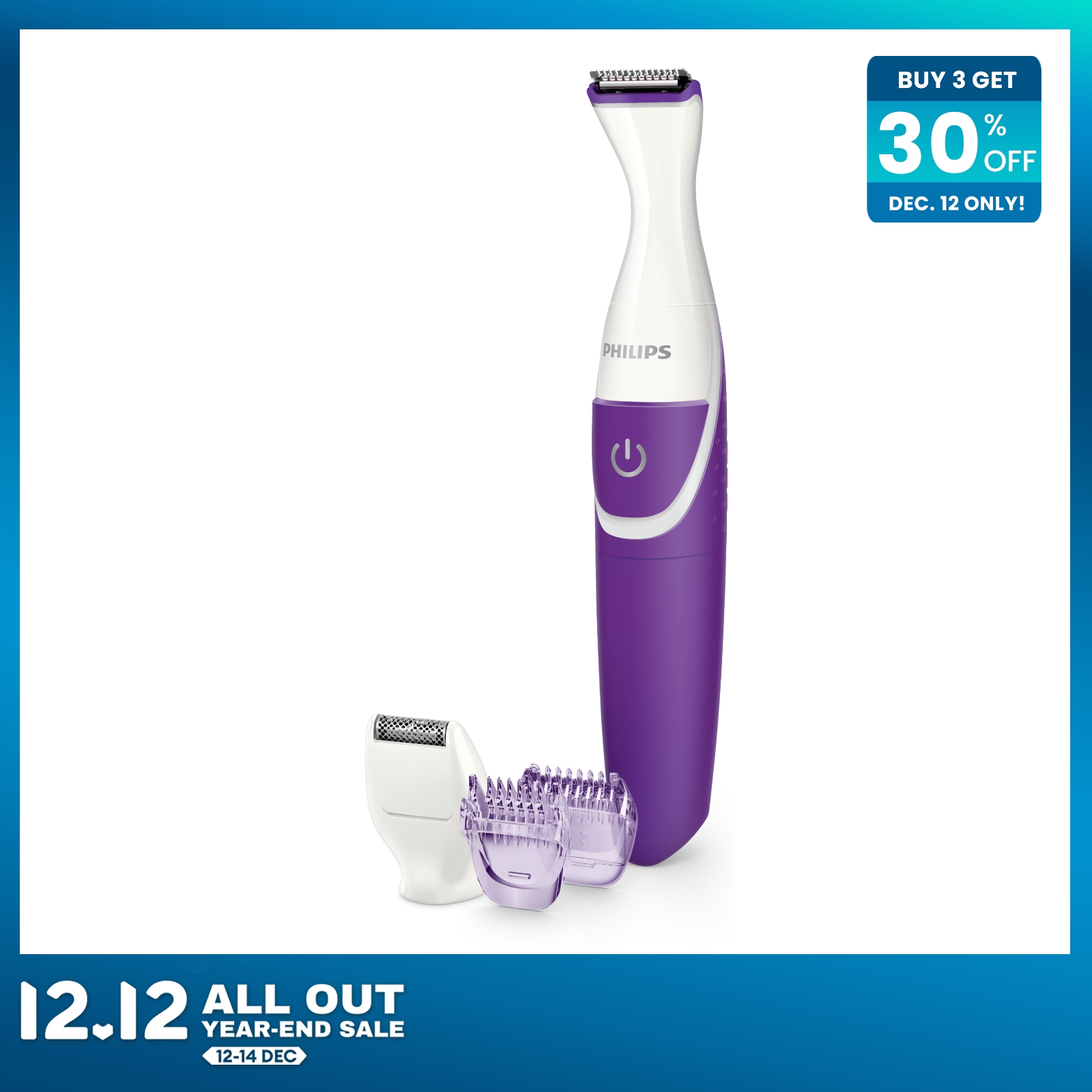 PHILIPS Essential Bikini Trimmer - BRT383/15 | Lazada Singapore