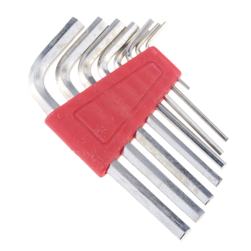 【StyleVoyager】8 Pcs Hex Key Allen Wrench 1.5mm-6mm Metric Size Chromium ...