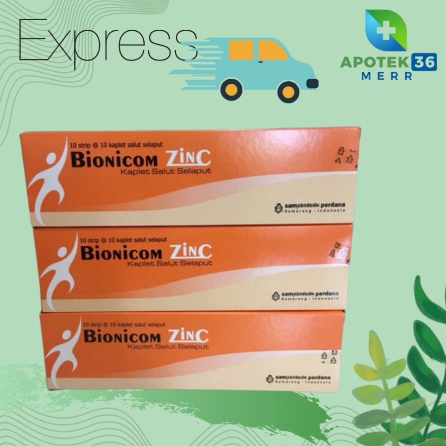 BIONICOM ZINC TABLET 10'S | Lazada Indonesia