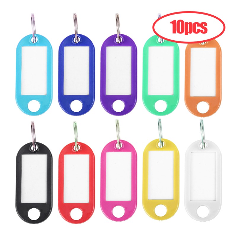 50pcs 10pcs Plastic Key Tags, Label Key Holder, Plastic Key Tags ID ...