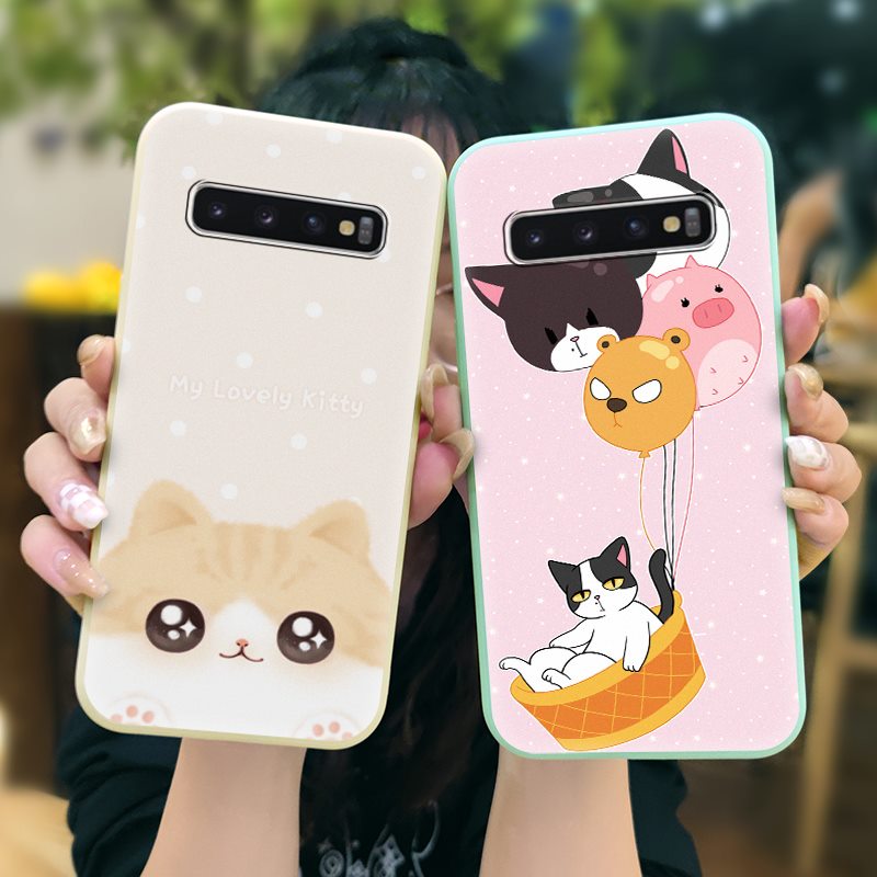 Liquid silicone shell cute Phone Case For Samsung Galaxy S10/SM-G973N ...