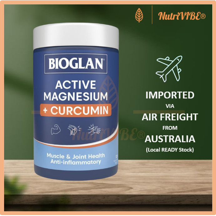 [Ready SG Stock] Bioglan Active Magnesium + Curcumin 120 tablets ...