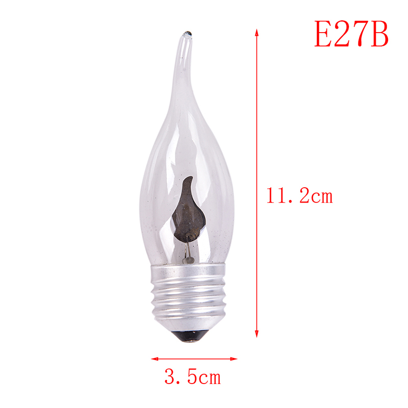 E27 E14 LED Burning Candle Light Fire Effect Decorative Flame Flame ...